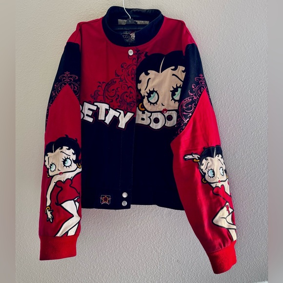 Betty Boop | Jackets & Coats | Vintage 9s Betty Boop Red And Black ...
